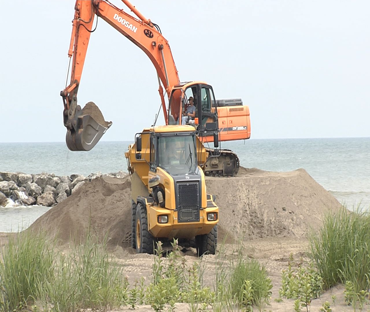 Sand Work Winding Down But Worry About Future Funding - Erie News Now ...