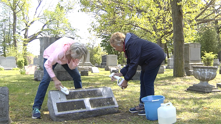 Cemetery Becomes More Beautiful with Gravestone Cleaning - Erie News ...