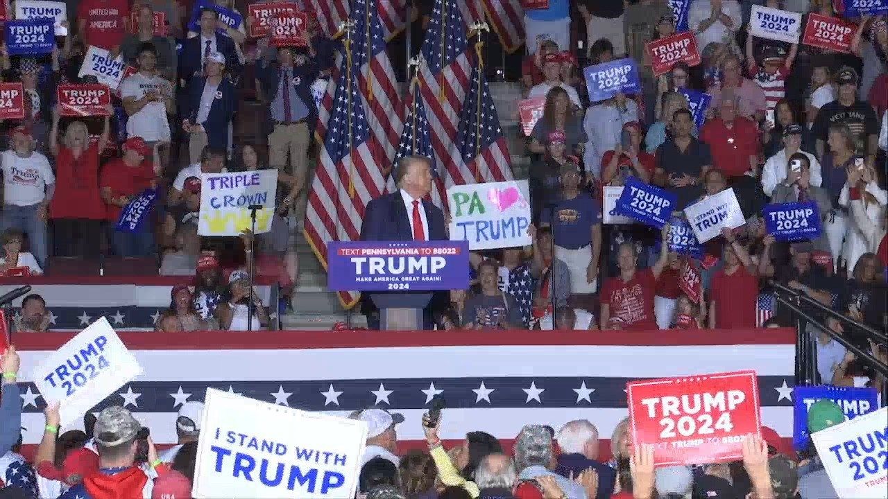 Trump Supporters Excited to see Former President in Erie - Erie News ...