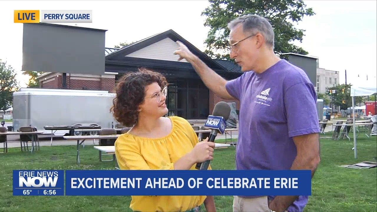 Celebrate Erie Early Morning Preview: Large Screens Stream Headline ...