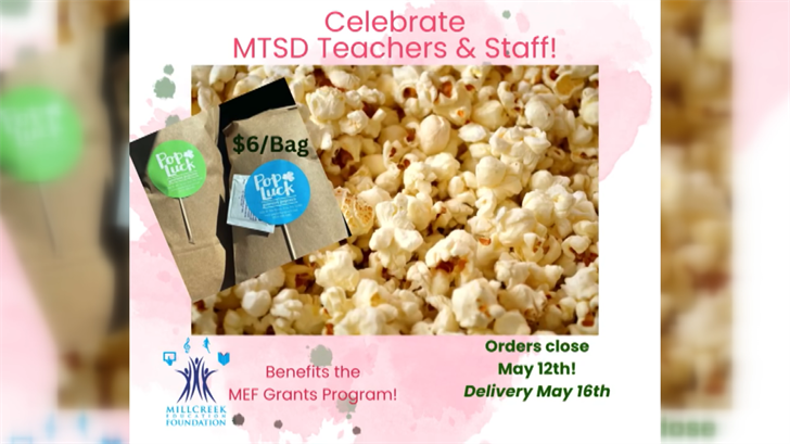 PopLuck Offering Popcorn Grams to Celebrate Millcreek School Teachers ...