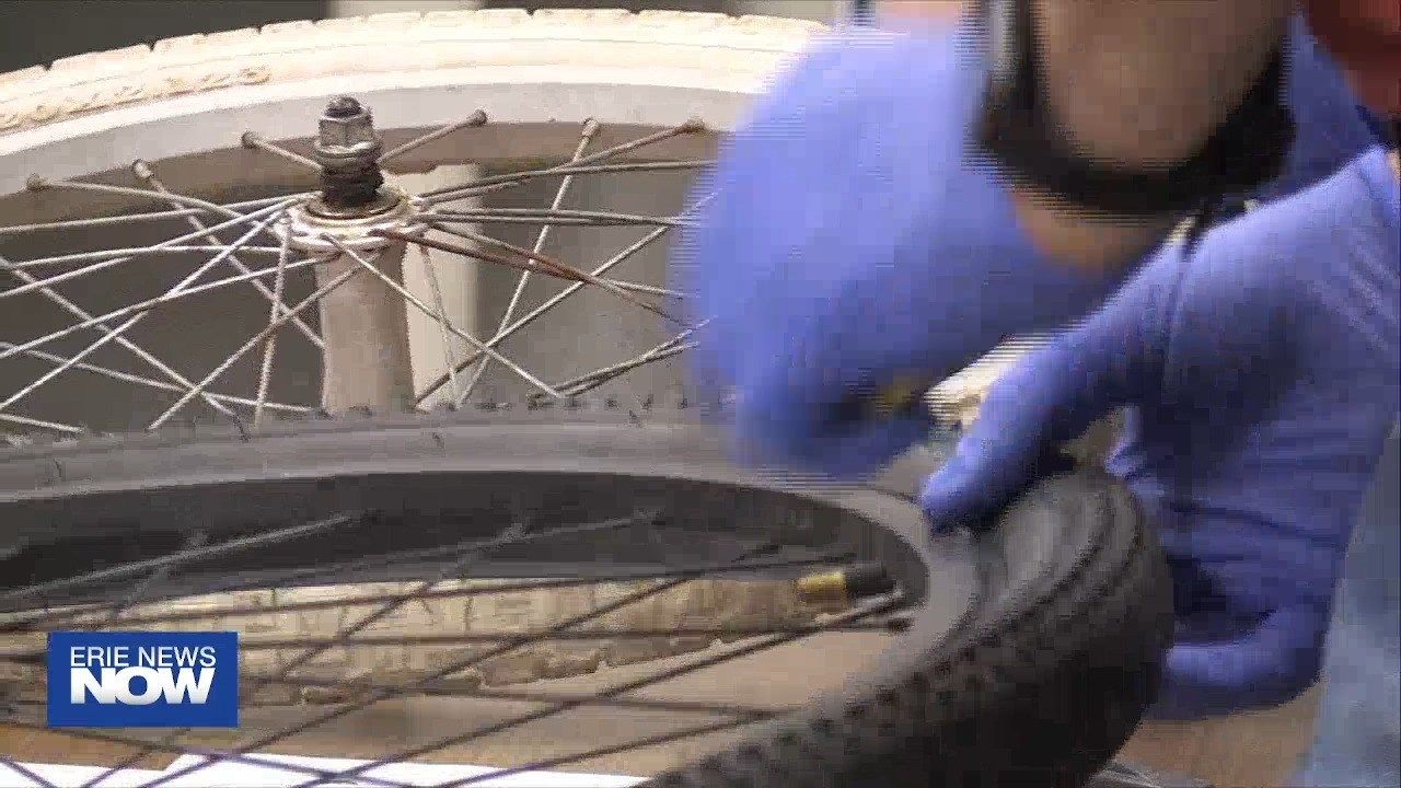 Community Workshop for Fixing a Flat Bike Tire - Erie News Now | WICU ...