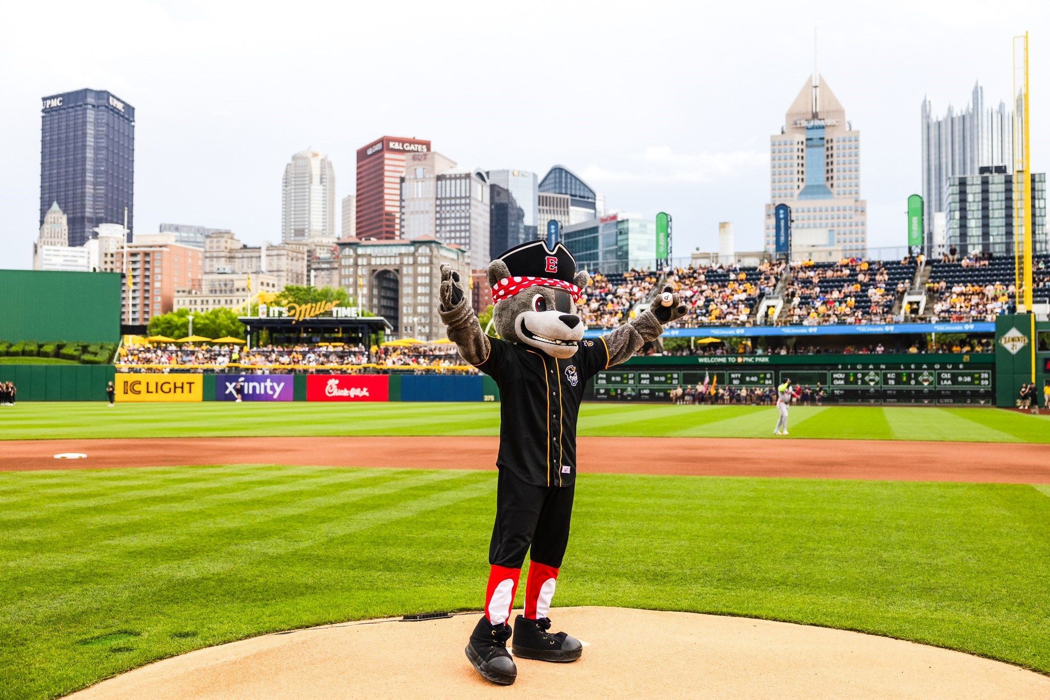 C. Wolf Throws Game Time First Pitch at PNC Park - Erie News Now | WICU and WSEE in Erie, PA