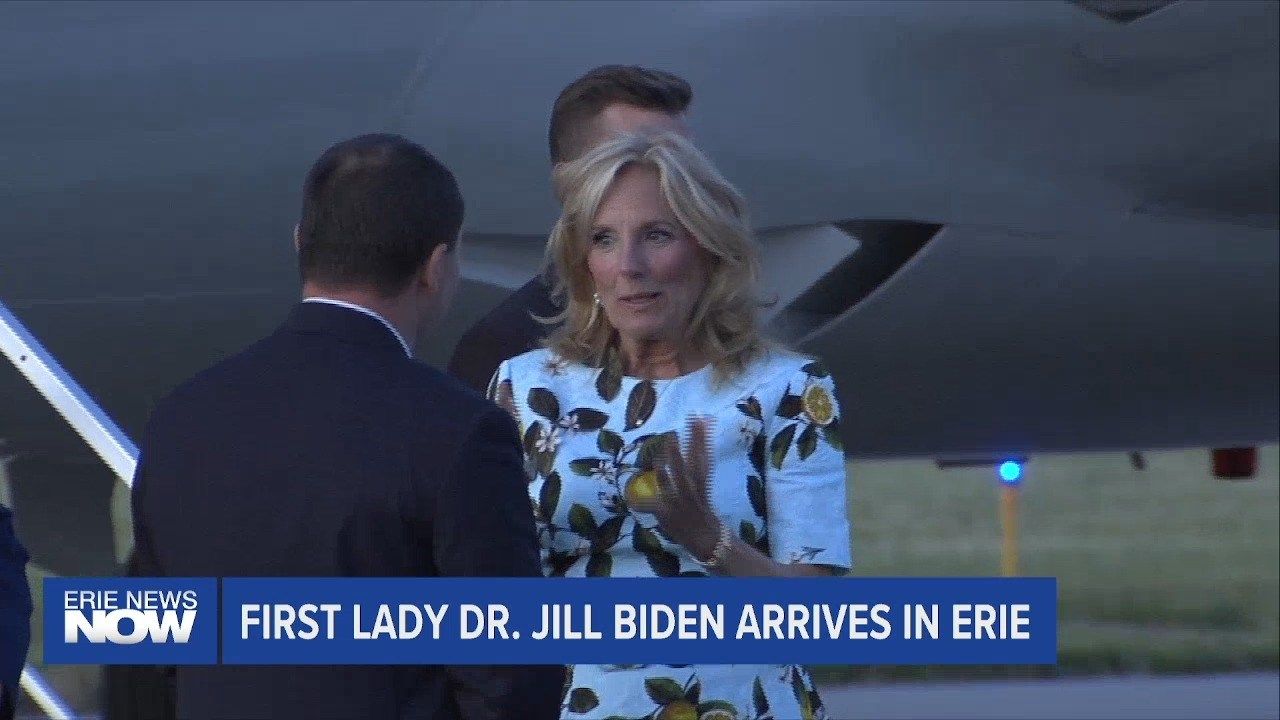 First Lady Arrives in Erie - Erie News Now | WICU and WSEE in Erie, PA