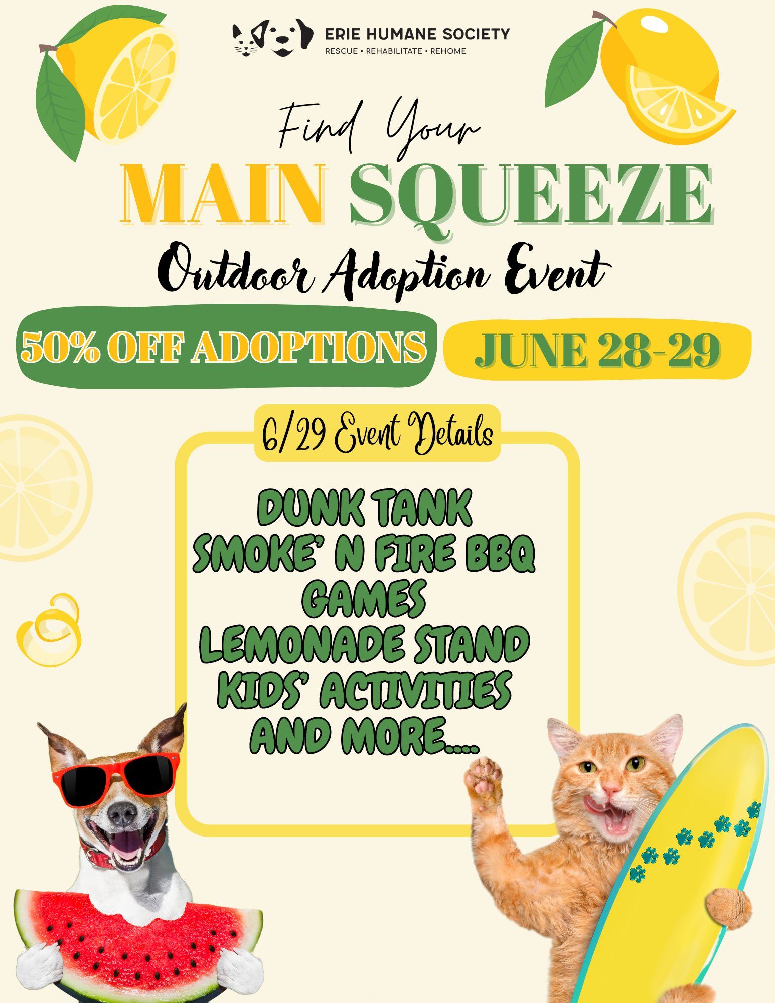 Erie Humane Society to Host Outdoor Adoption Event Featuring Discounted ...