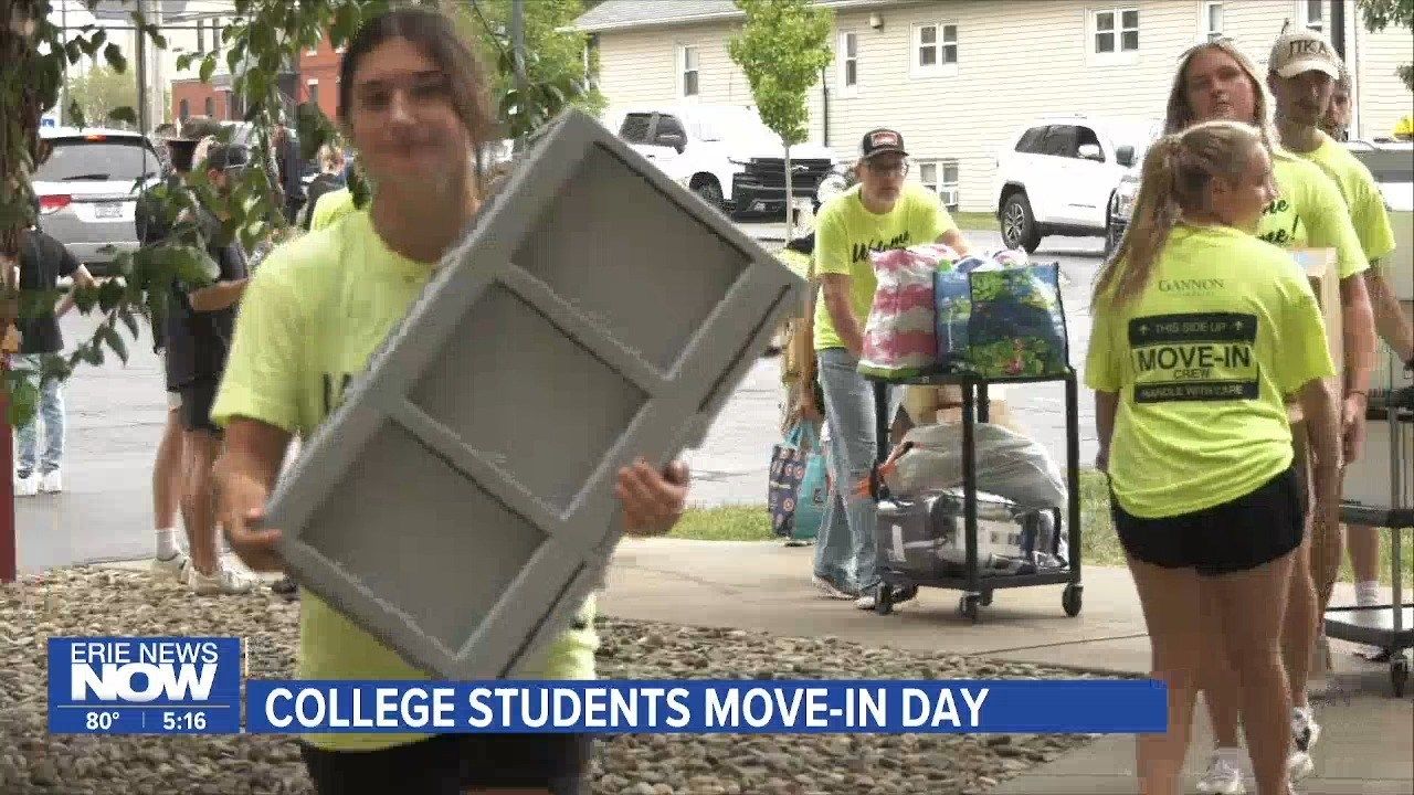 Local College Move-In Day - Erie News Now | WICU and WSEE in Erie, PA