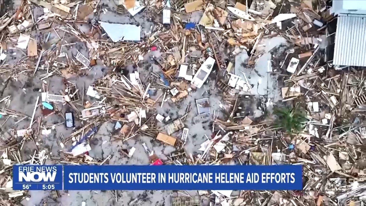 Students Volunteer in Hurricane Helene Aid Efforts - Erie News Now ...