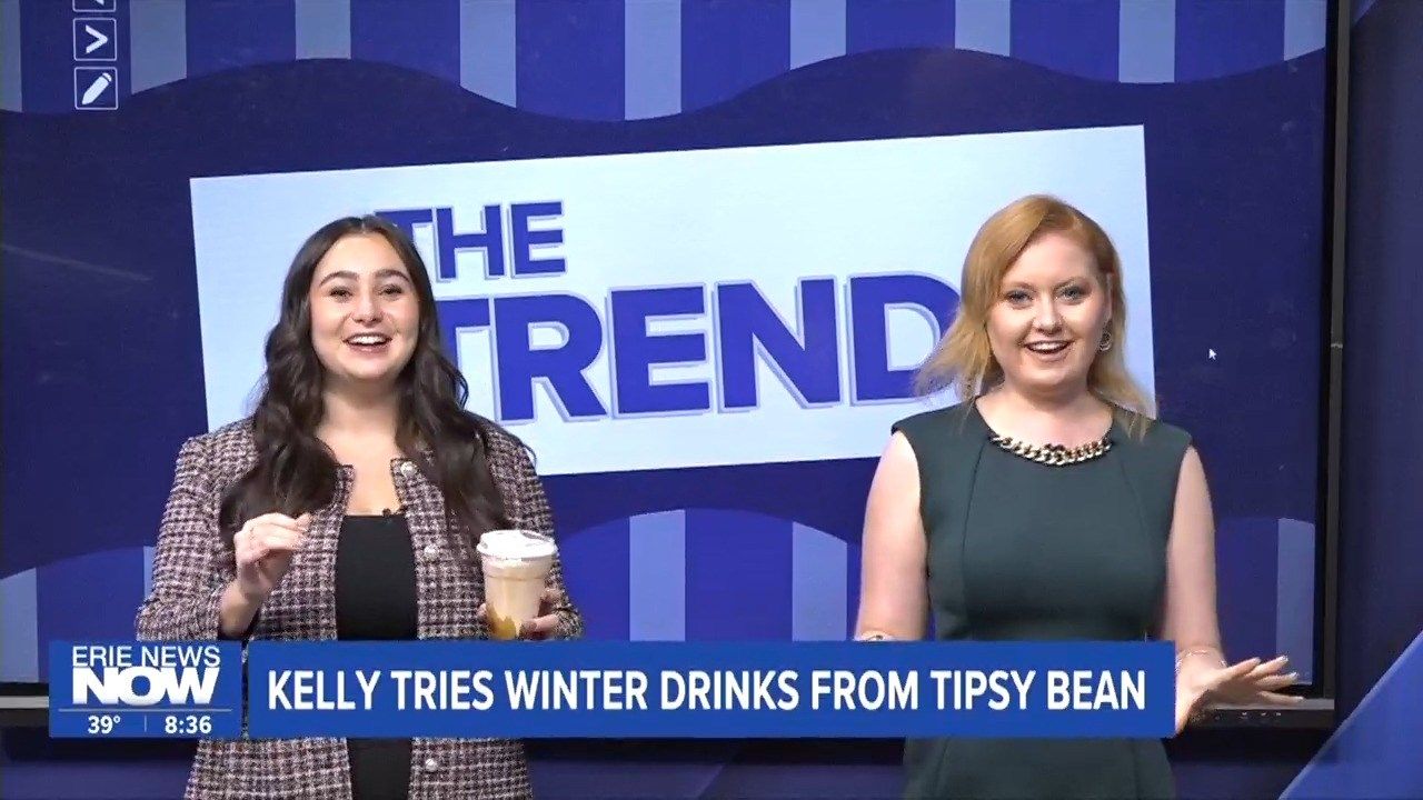 Kelly Roland Tries Holiday Drinks from the Tipsy Bean - Erie News Now ...