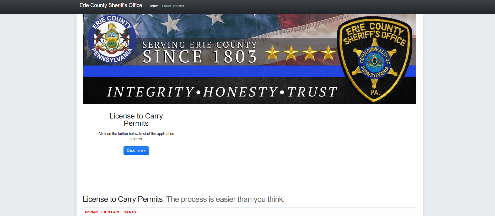 Erie County Sheriff's Office Debuts Online License to Carry Appl - Erie ...